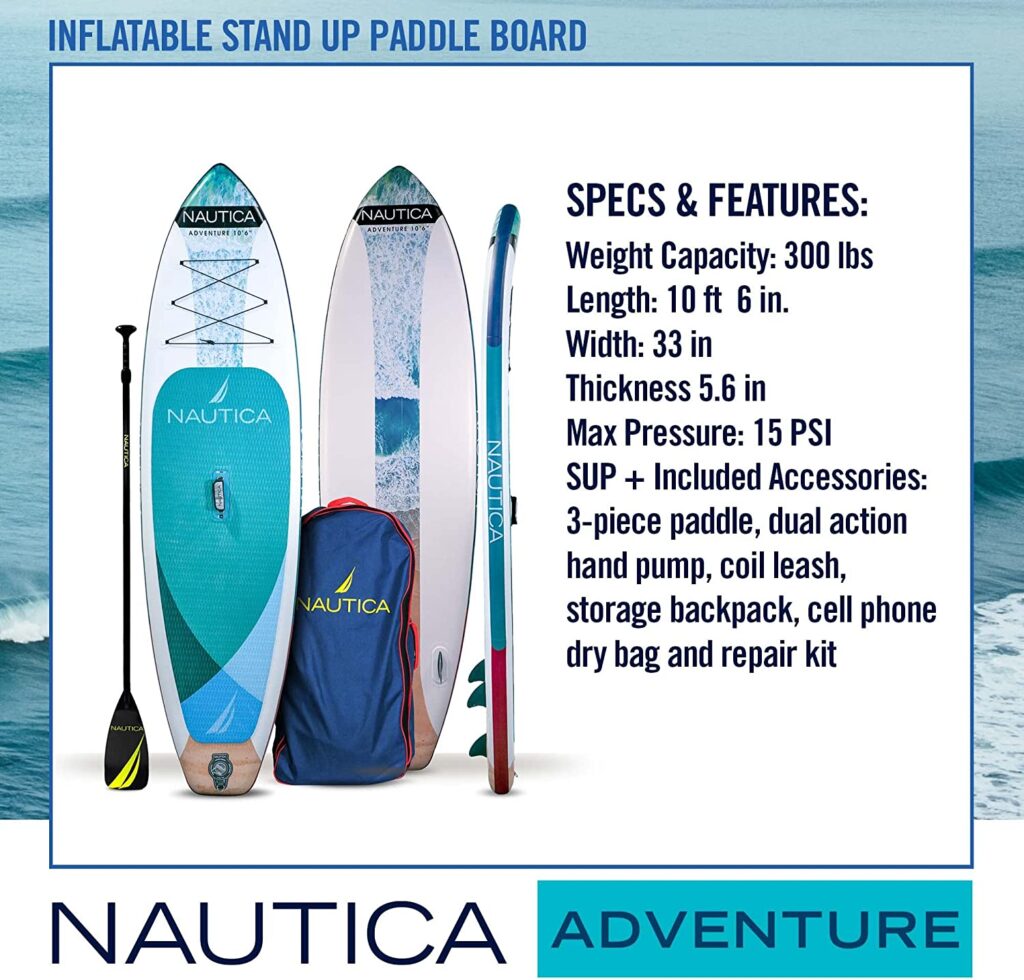 Gift Certificate two Nautica Adventure Inflatable Stand-Up Paddle ...